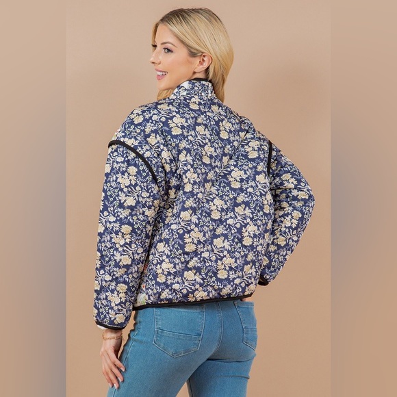 Sundayup | Jackets & Coats | Sundayup Patchwork Print Buttonless ...